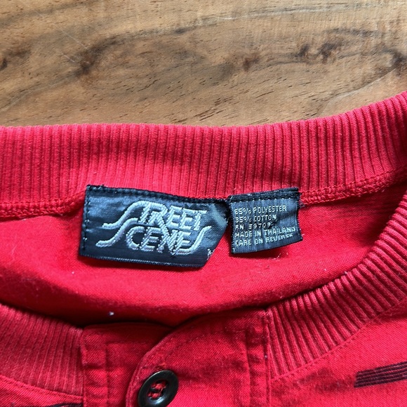 Vintage | Shirts | Vtg 8s Henley By Street Scenes | Poshmark